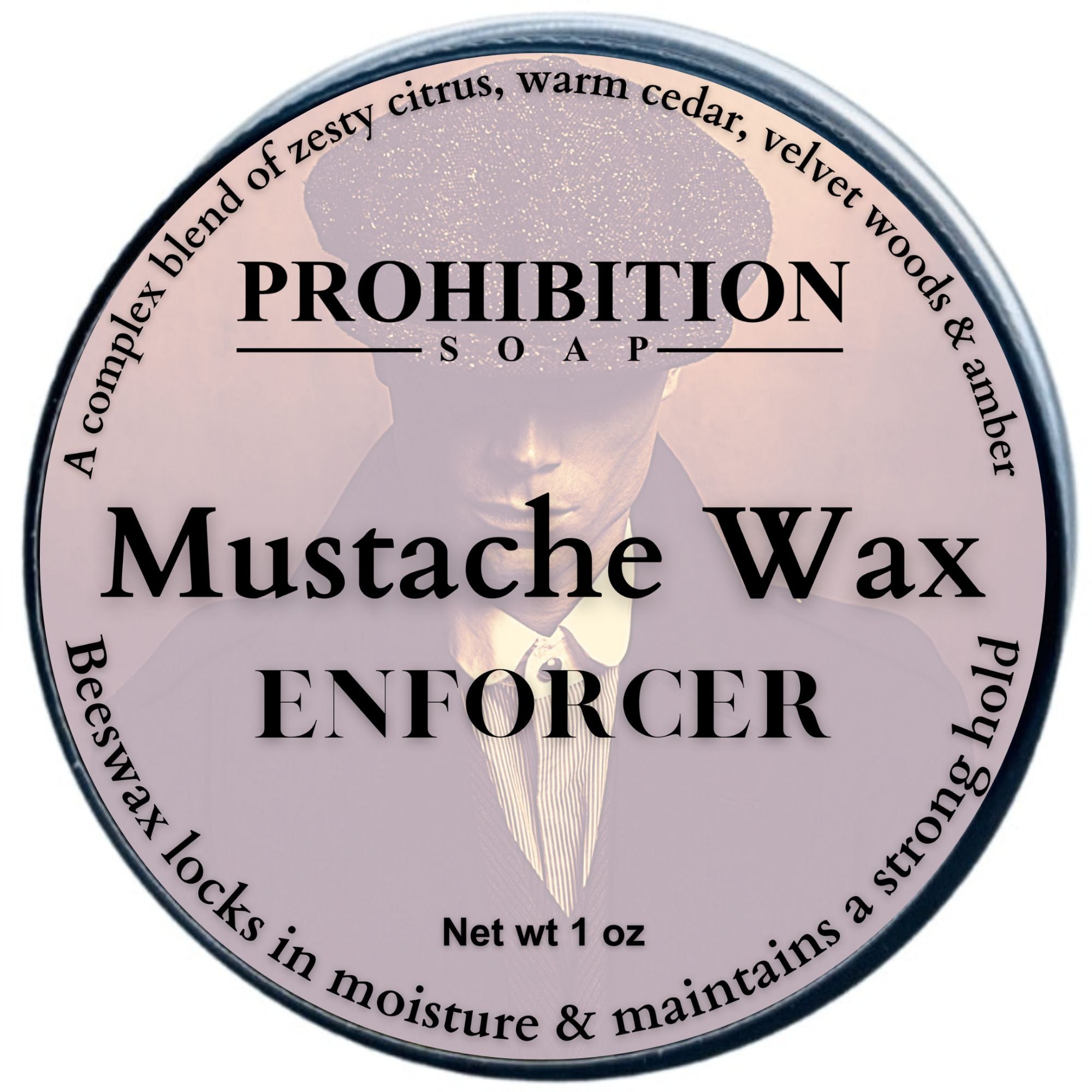 Enforcer Mustache Wax - Strong Hold – Prohibition Soap