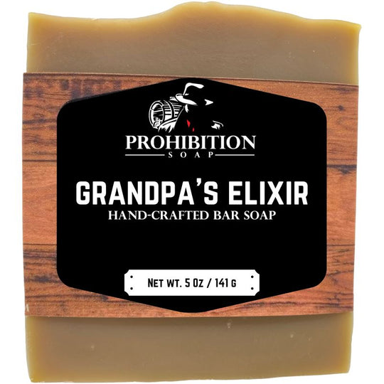 Grandpas Elixir Bar Soap - Handcrafted Natural Vintage – Prohibition Soap