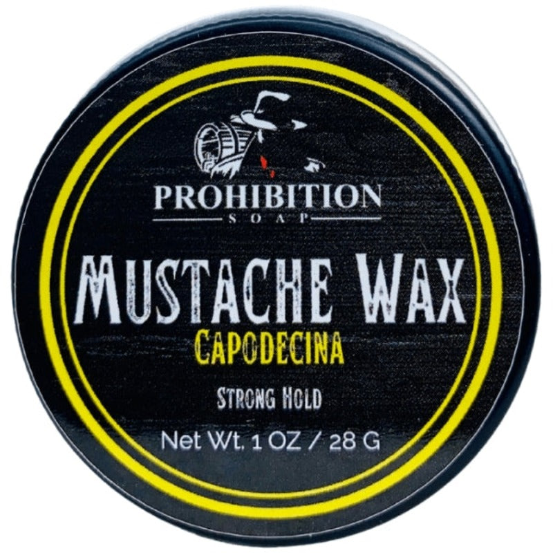 Capodecina Mustache Wax - Strong Hold – Prohibition Soap